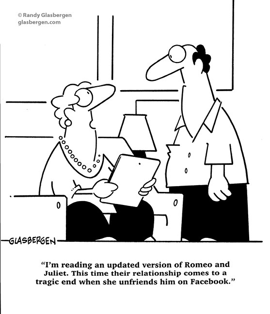 Facebook Cartoons, Cartoons About Facebook - Glasbergen Cartoon Service