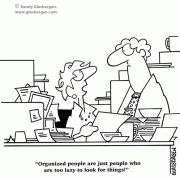 Desk Clutter - Glasbergen Cartoon Service