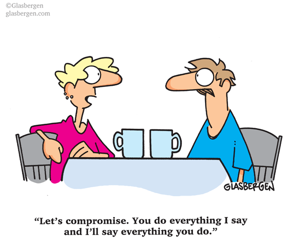Cartoon Compromise Love