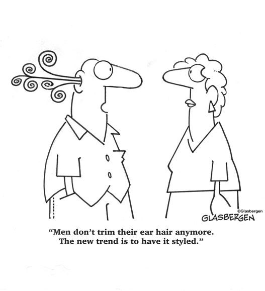 men's ear hair Archives - Glasbergen Cartoon Service