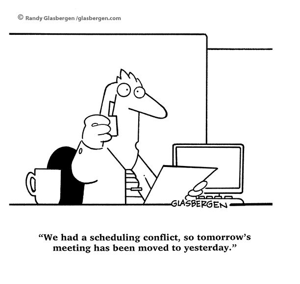cartoons about scheduling Archives - Glasbergen Cartoon Service