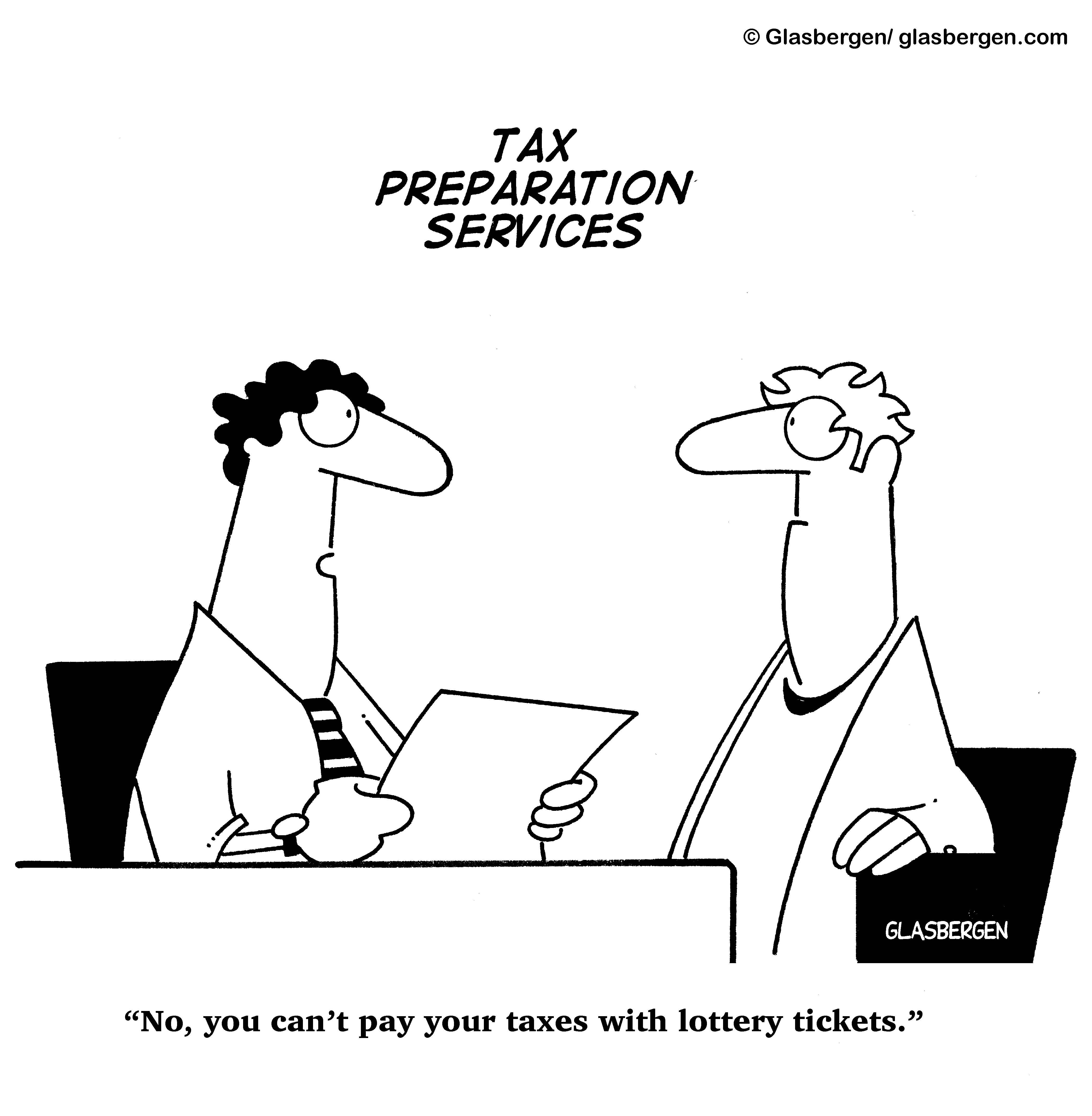 Tax Cartoons, Cartoons About Taxes - Glasbergen Cartoon Service