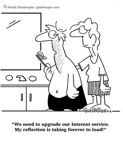 cartoons about slow internet Archives - Glasbergen Cartoon Service