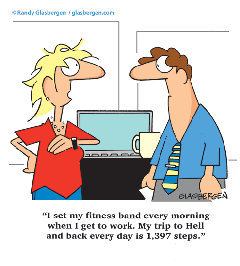 cartoons about strength training for women Archives - Randy Glasbergen ...